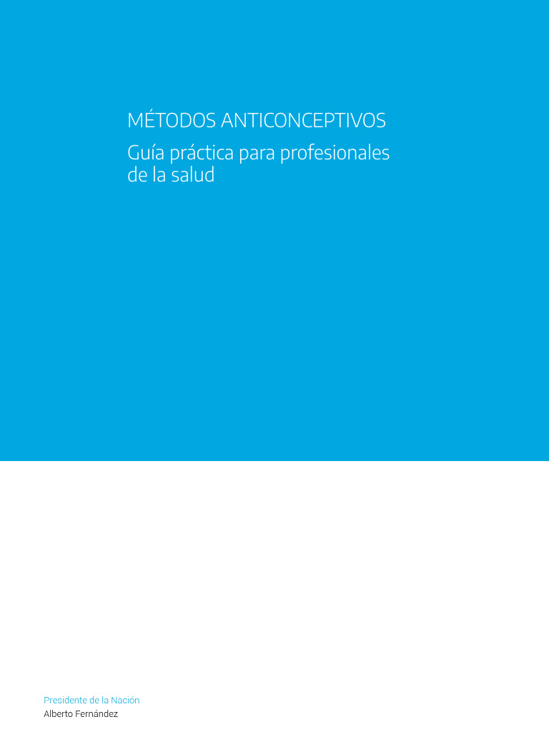 Guia Pract MAC 2023 Preliminar | PDF | Control de la natalidad | Condón