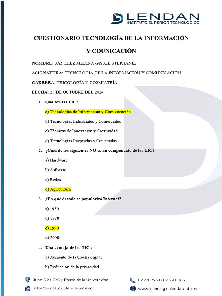 Sanchez Medina Gissel Stephanie-Tecnología de La Información y ...