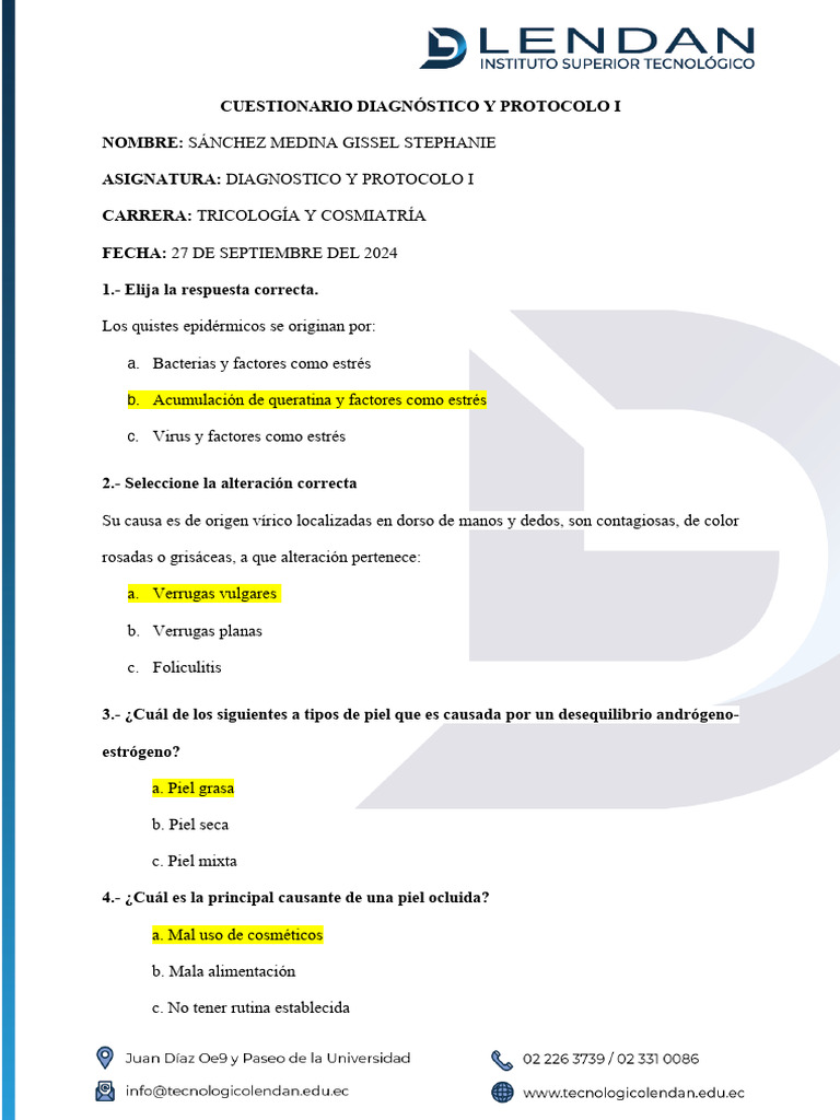Sanchez Medina Gissel Stephanie-Diagnostico y Protocolo I | PDF