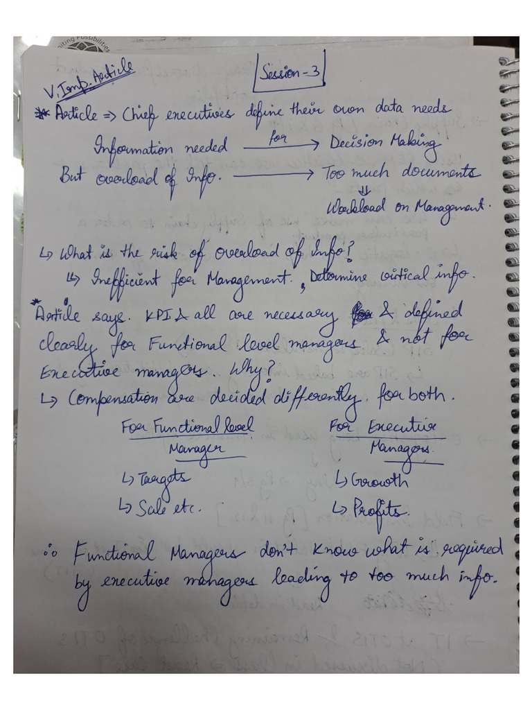 MIS Session 3 Notes | PDF MIS Session 3 Notes | PDF