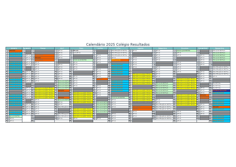Calendario 2025 Turquesa - 5341 | PDF