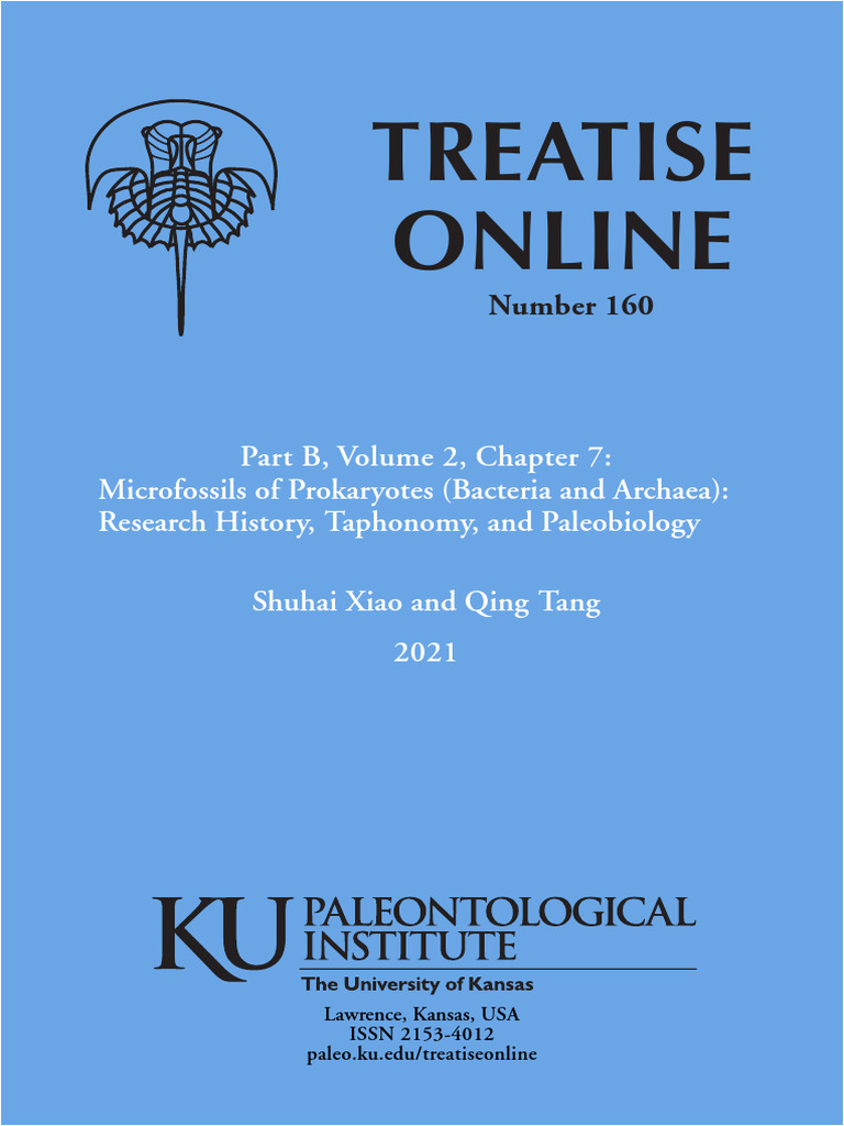 Microfossils of Prokaryotes Bacteria and Archaea Research History ...
