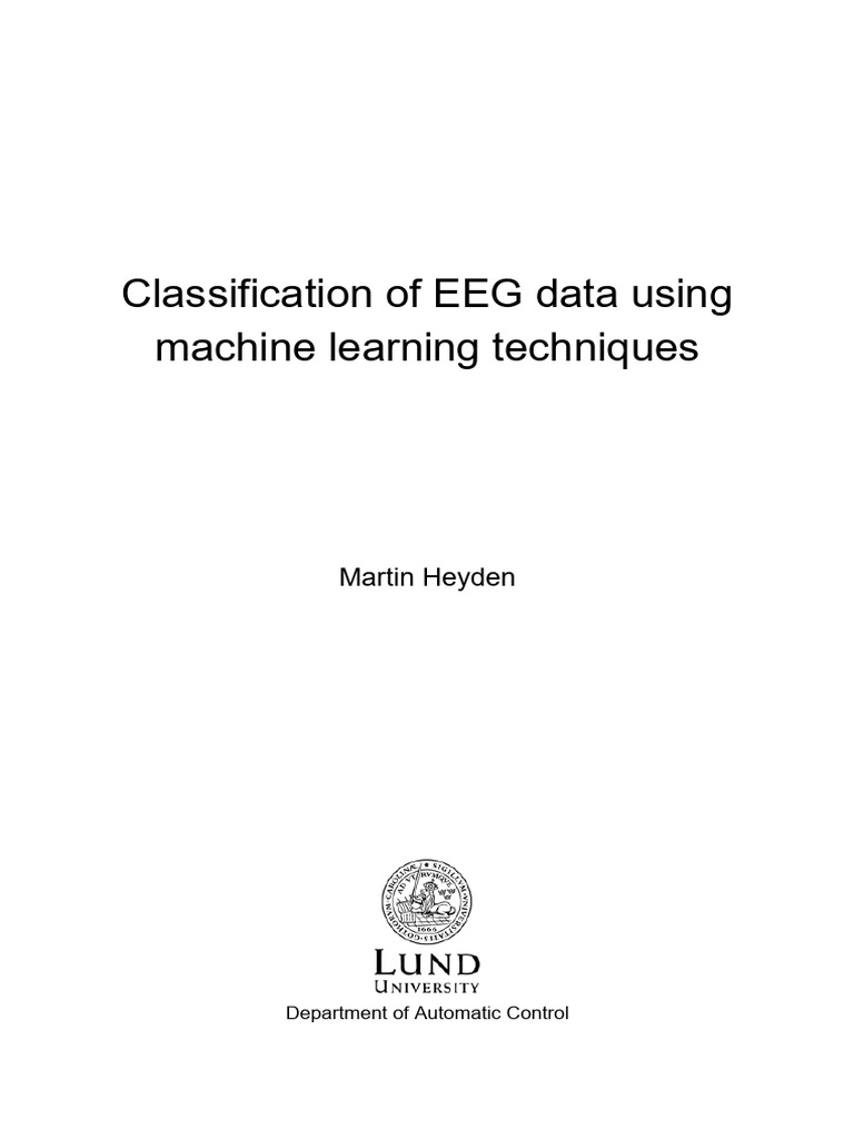 Classification of EEG Data Using Machine Learning Techniques | PDF | Electroencephalography ...