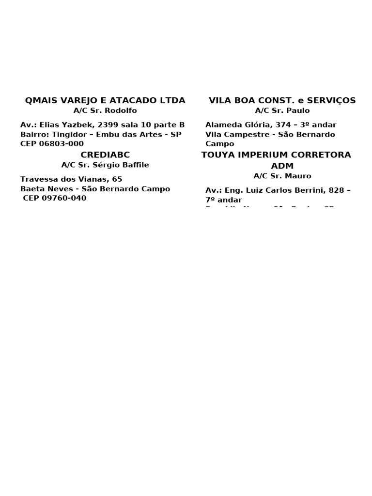 Etiqueta Sorteio | PDF