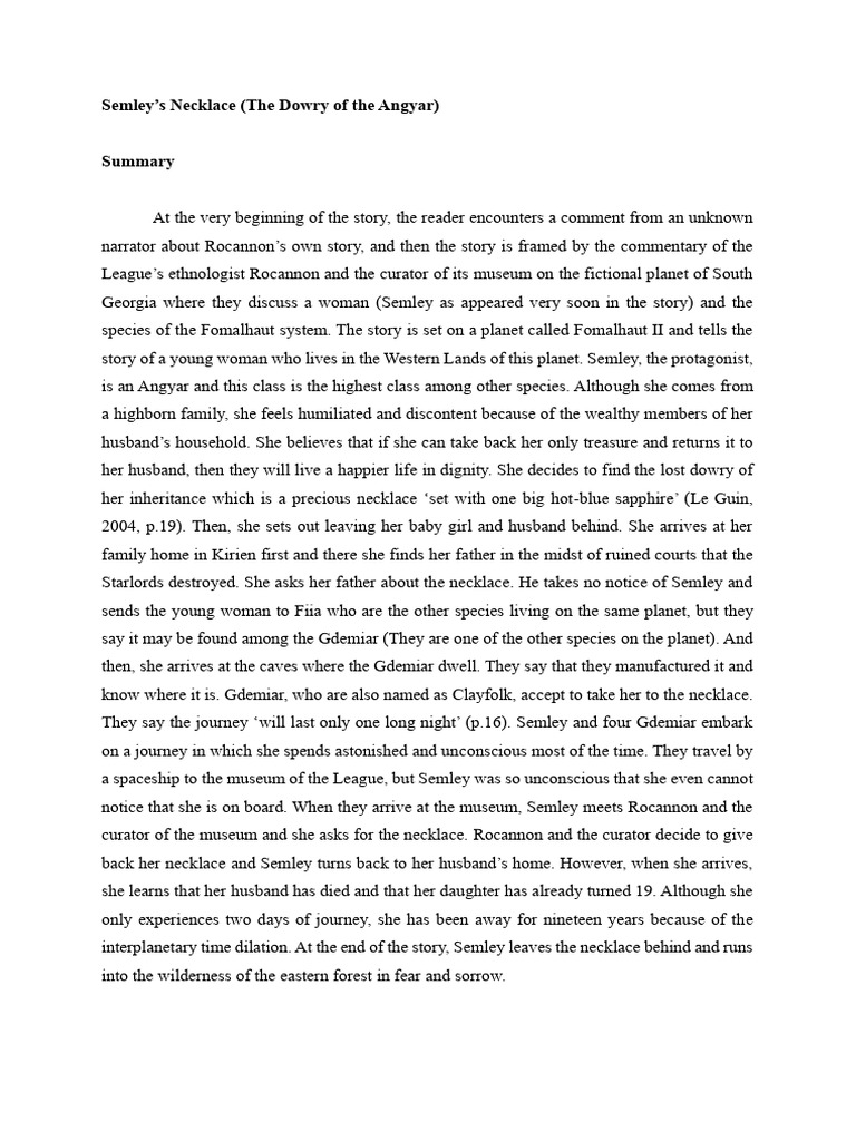 Semley-Summary | PDF