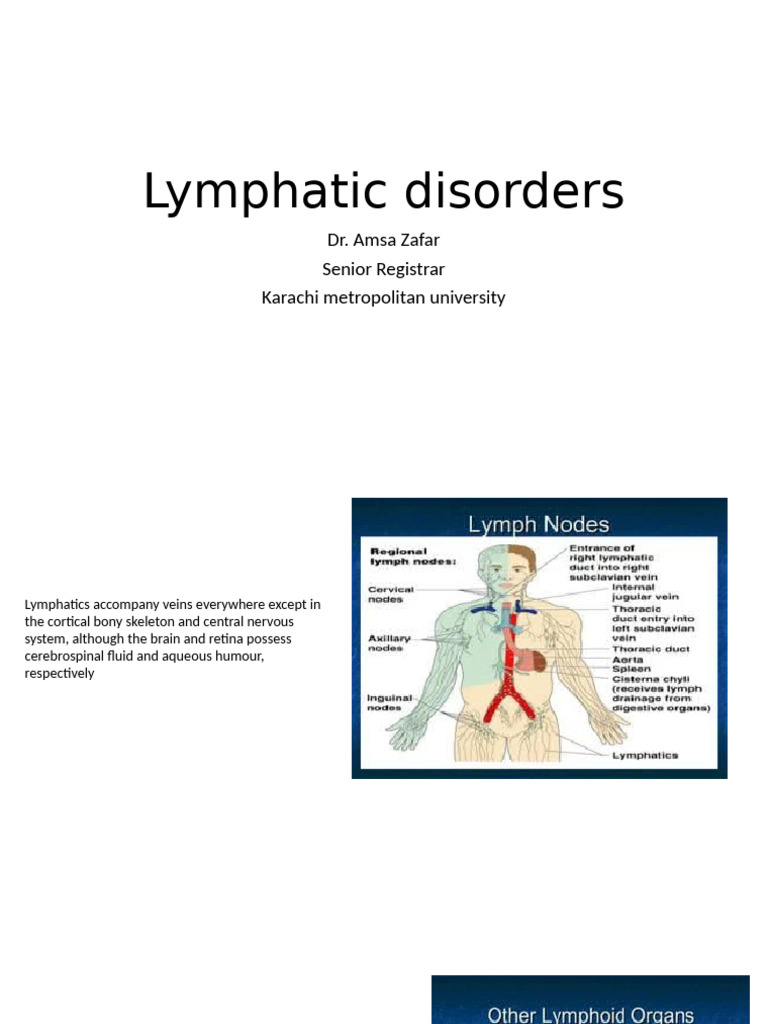 Lymphatic disorders | PDF | Lymphatic System | Edema
