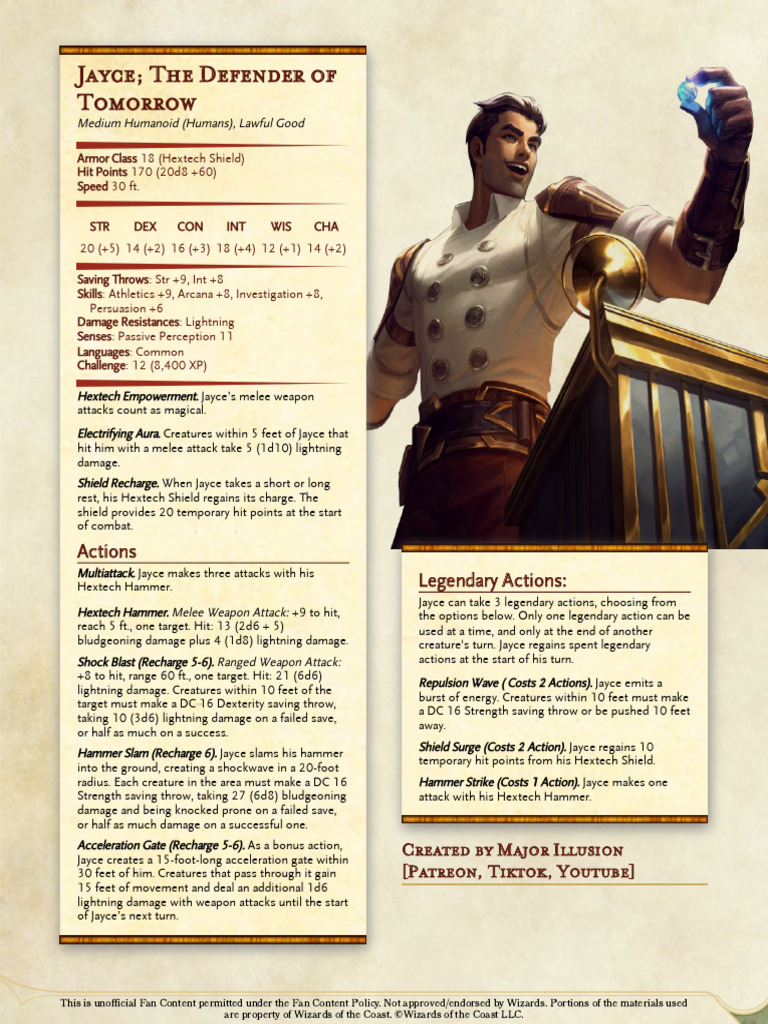 Jayce, The Defender of Tomorrow | PDF