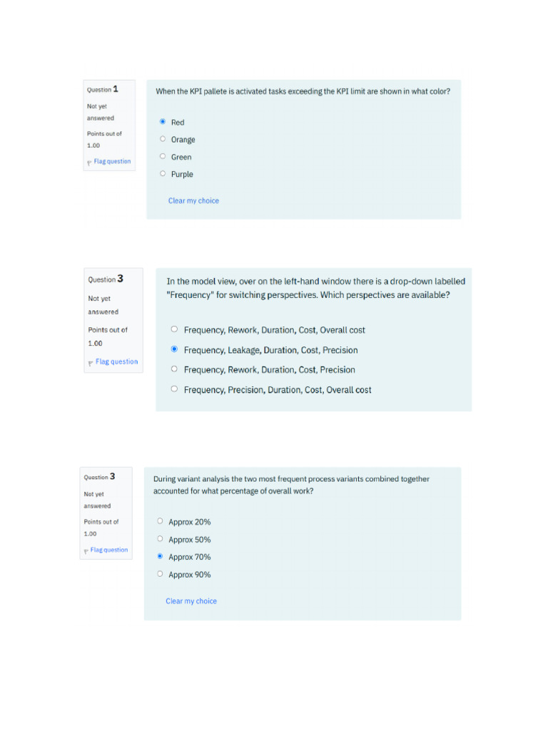 IBM Process Mining For Technical Sales Level 3 Quiz | PDF IBM Process Mining For Technical Sales Level 3 Quiz | PDF