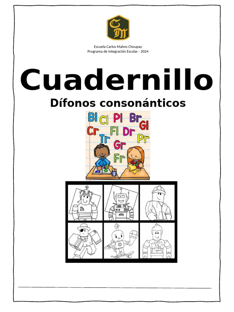 Cuadernillo De Sílabas Trabadas Pdf
