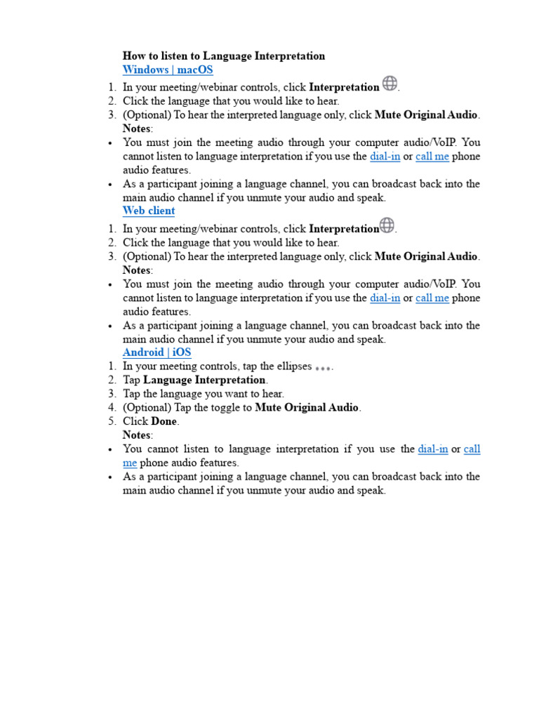 Simultaneous Interpretation Language Selection Guide Pdf