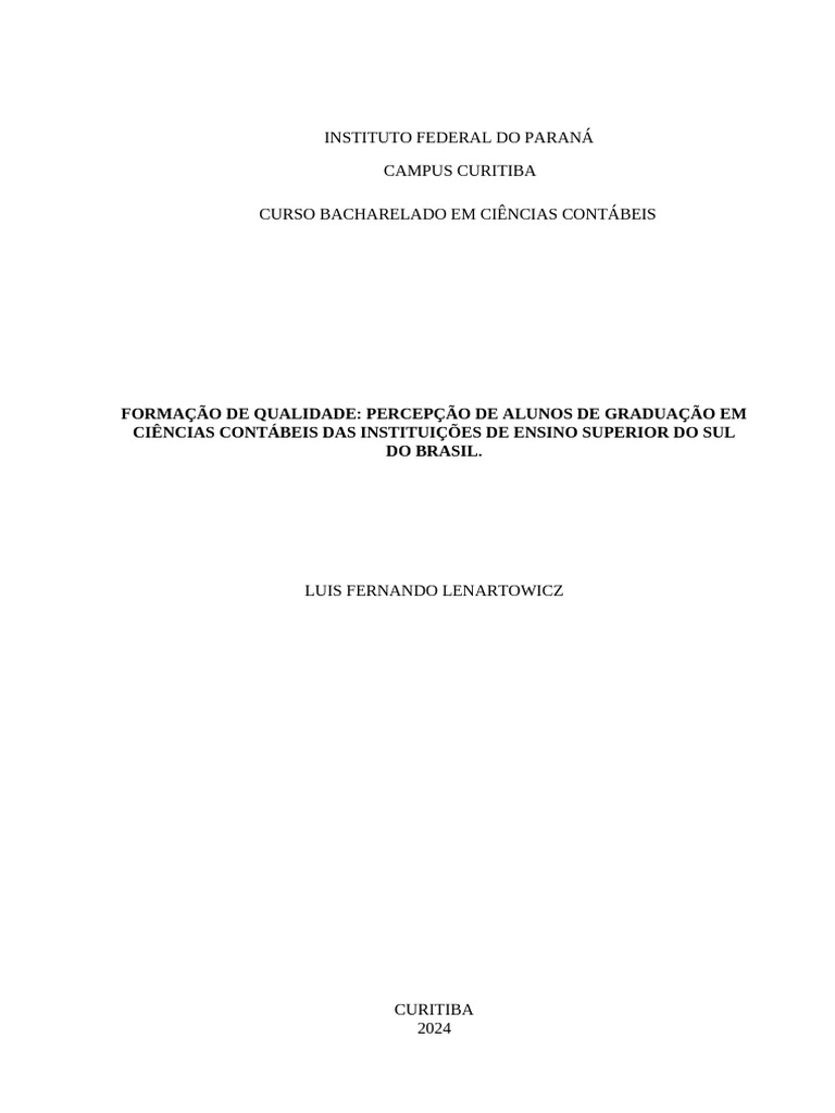 TCC Luis Fernando v10 | PDF | Contabilidade | Science