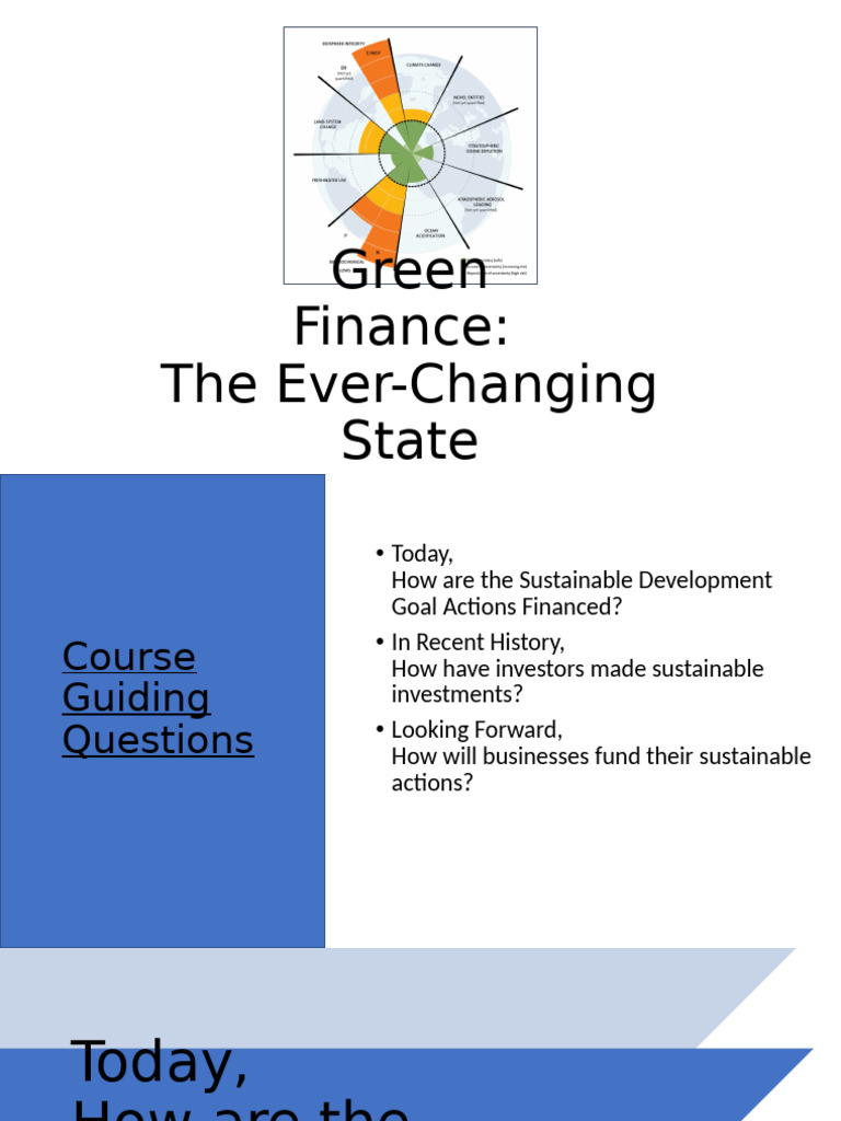 The Ever Changing State of Green Finance | PDF | Sustainability ...
