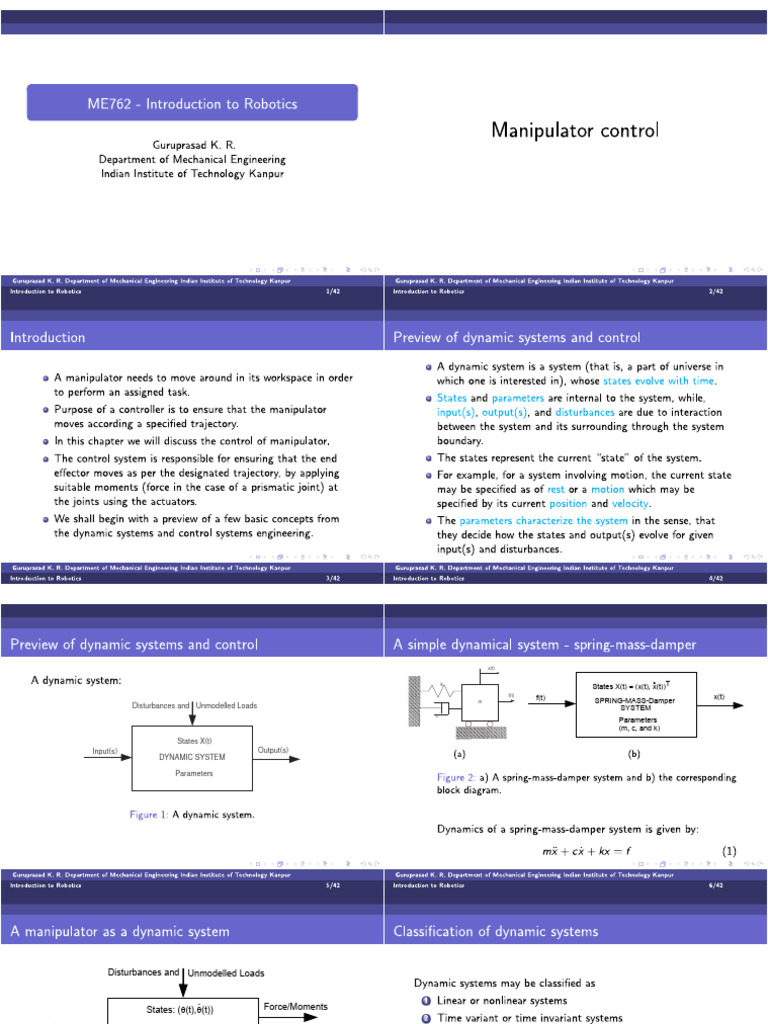 ME762ControlHandouts | PDF | Mechanics | Mechanical Engineering