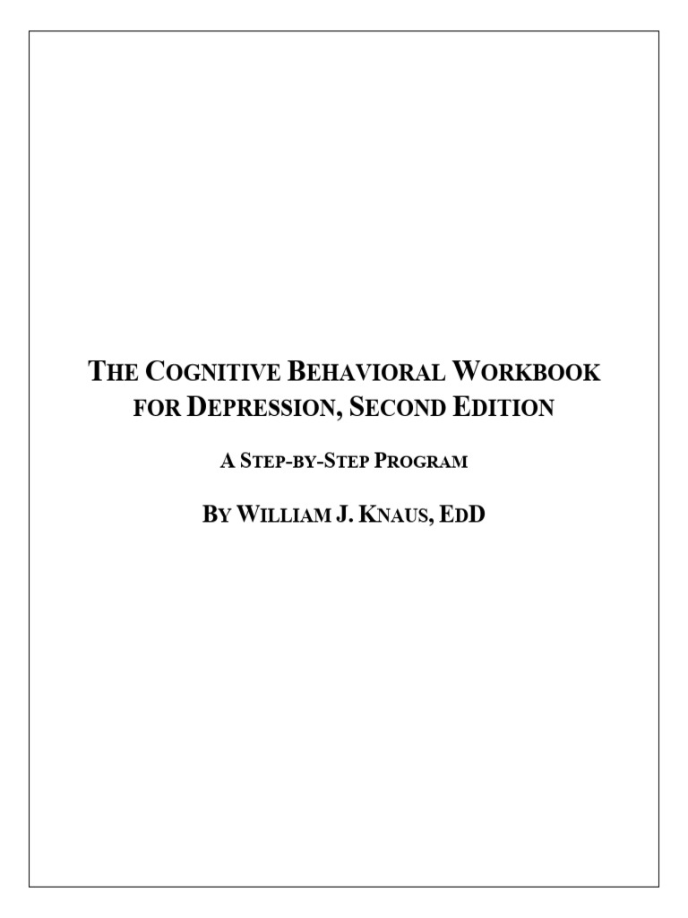 Cognitive Behavioral Workbook for Depression | PDF | Thought | Rationality