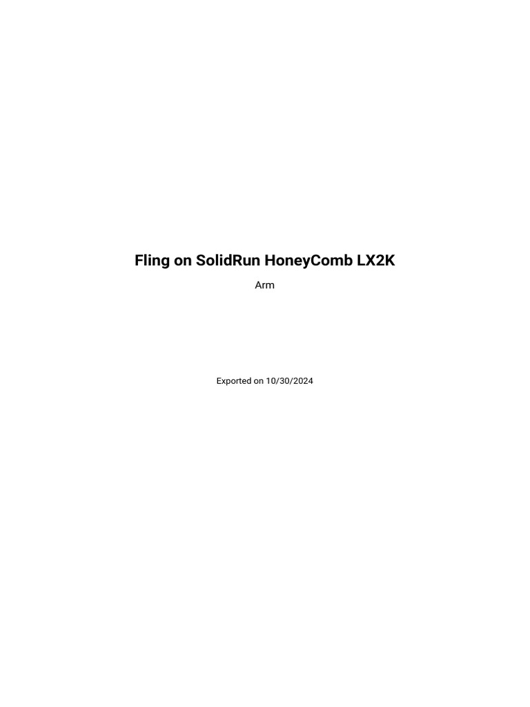 Fling On SolidRun HoneyComb LX2K-20241030 | PDF | Usb | Booting