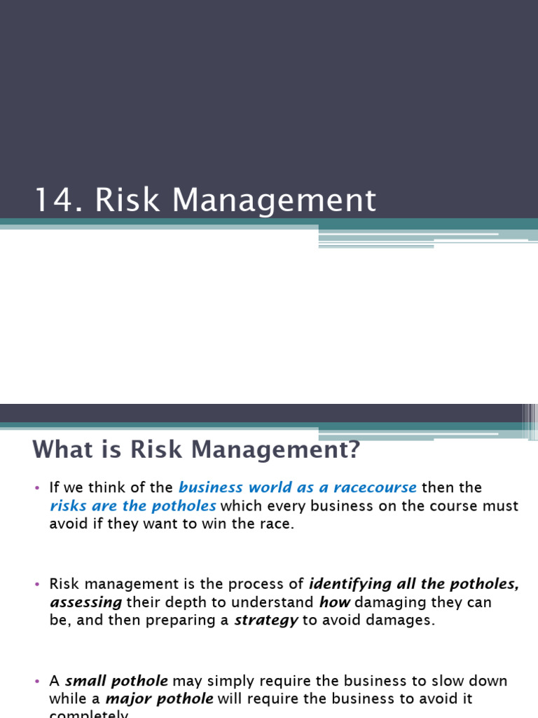 Risk Management Techniques | PDF | Risk | Risk Management