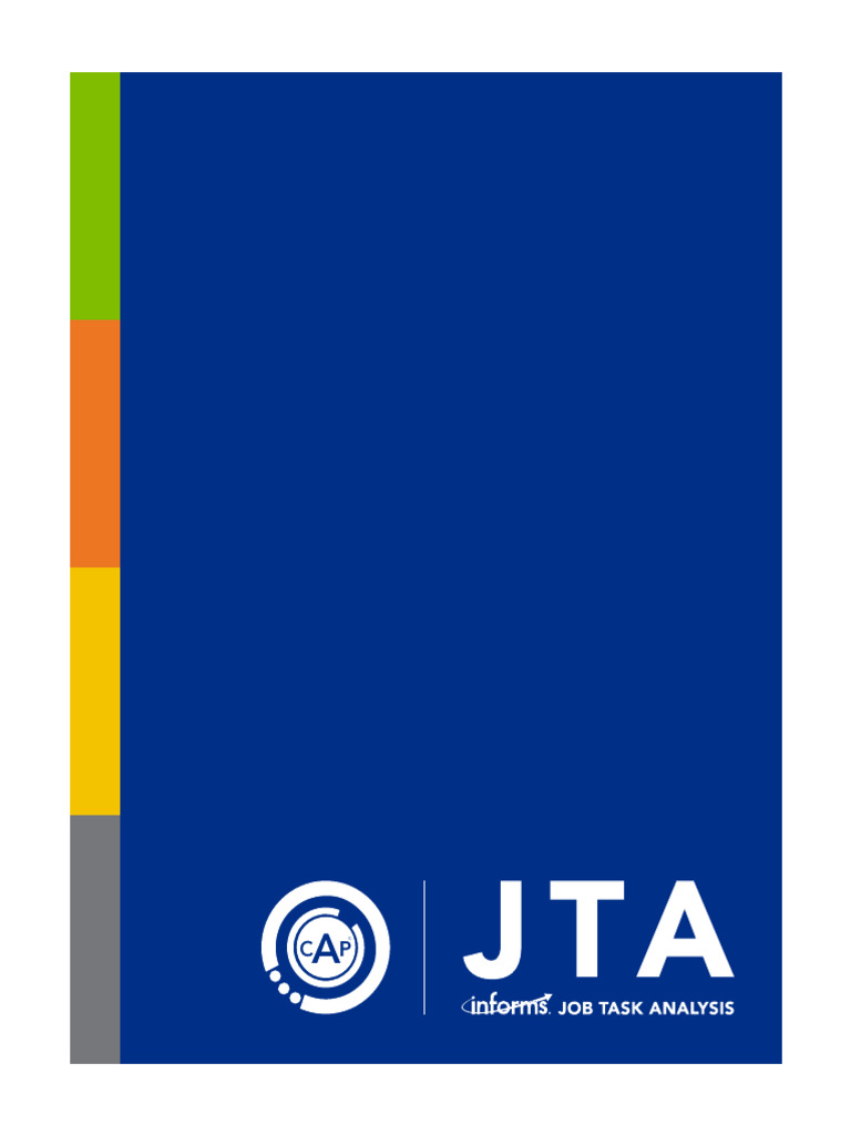 INFORMS Job Task Analysis 2023 | PDF | Conceptual Model | Analytics
