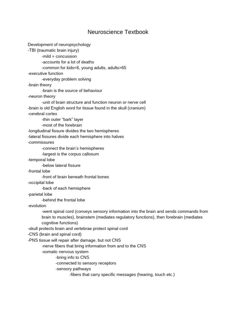 Neuroscience Textbook | PDF | Central Nervous System | Spinal Cord