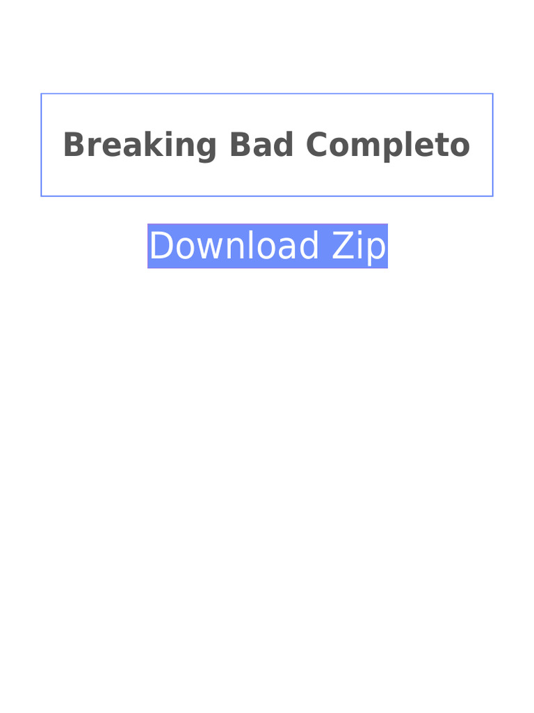 Breaking Bad Completo !NEW! | PDF