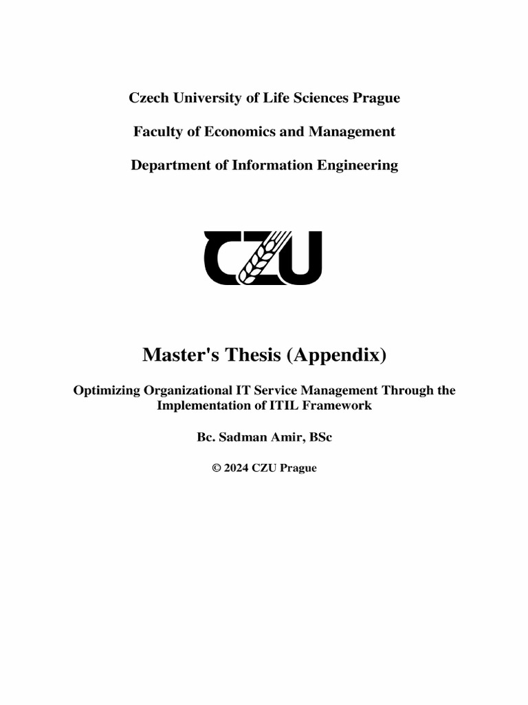 Appendix Masters Final Thesis Sadman Amir Archive | PDF | It Service Management | Cloud Computing