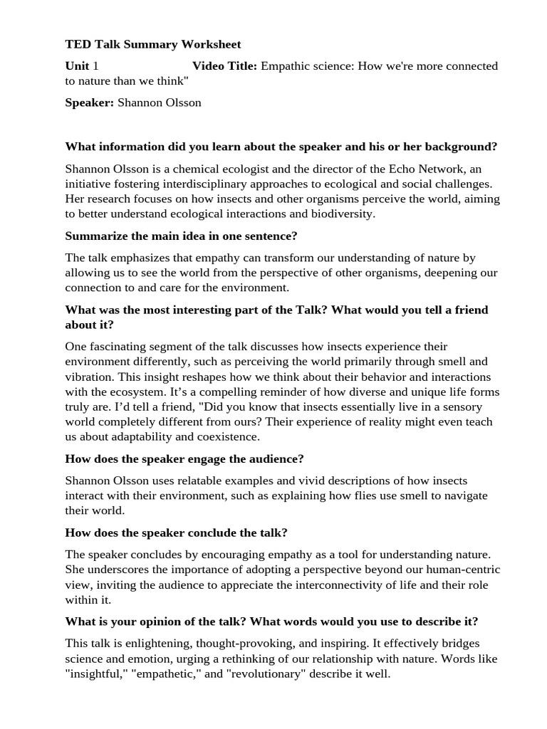 TED - Talks Review 3 Kuksa Serhii PHD 5 | PDF