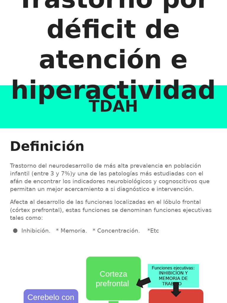 TDAH: Definición, Diagnóstico y Evaluación | PDF | Desorden hiperactivo ...