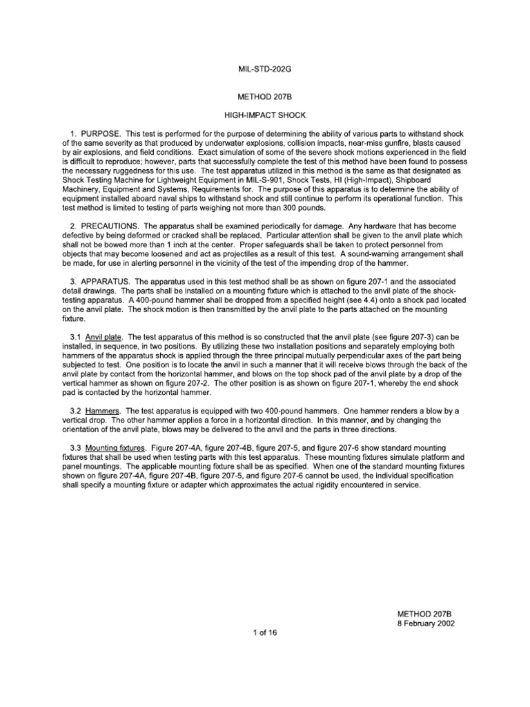 MIL-STD-202 Electronics-Electric Comp Parts - HighImpactShocks Hammer ...