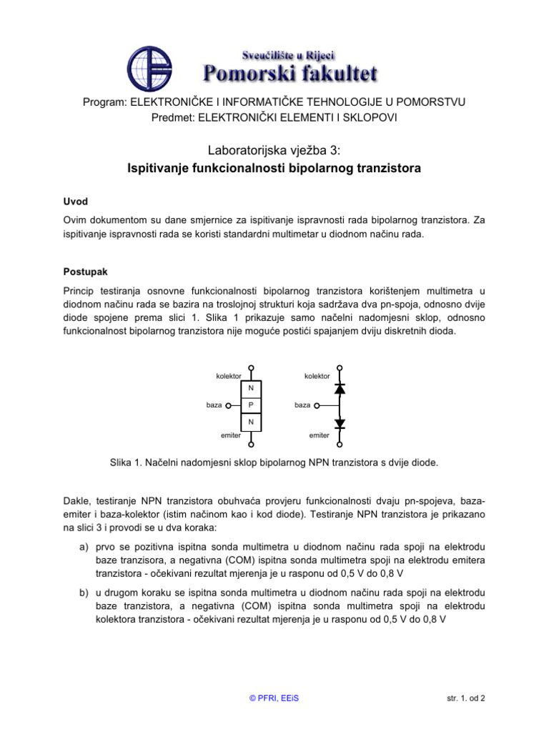 EEiS Lab Vjezba 3 | PDF