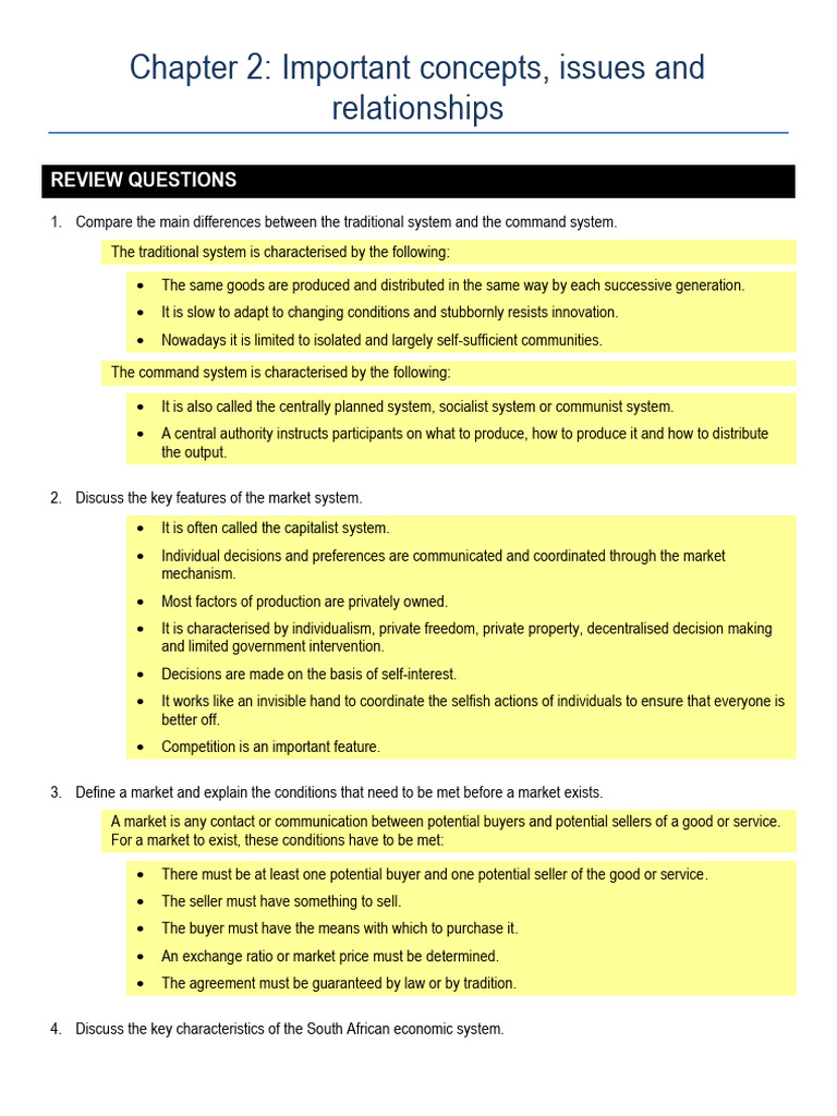 UMI2 Suggested Answers C2 | PDF | Consumption (Economics) | Market (Economics)