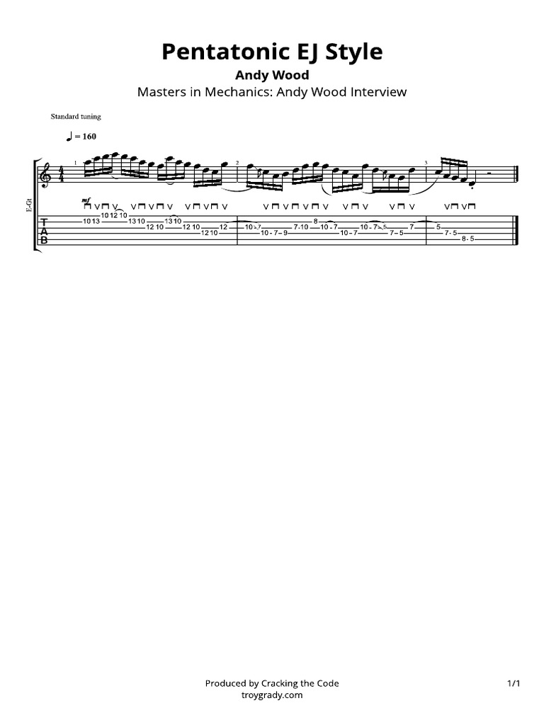 Pentatonic EJ Style | PDF