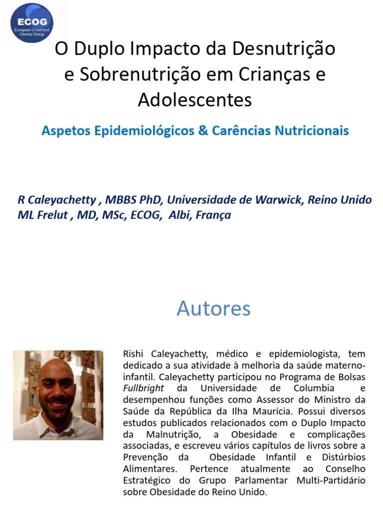 Duplo Impacto da Malnutrição Infantil | PDF | Obesidade | Vitamina D