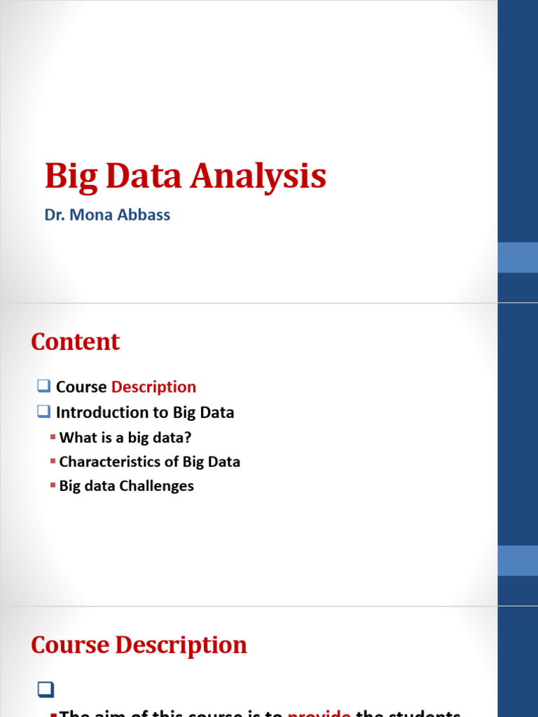 Big Data Lec1 | PDF | Big Data | Data Big Data Lec1 | PDF | Big Data | Data