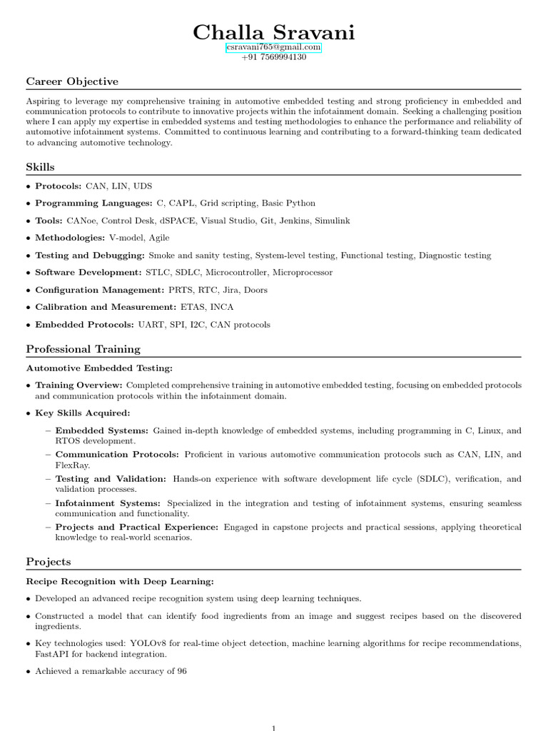 sravani-1 | PDF | Embedded System | Computer Programming