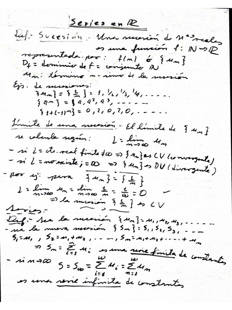 Mat 101 C Clase 27 Series | PDF