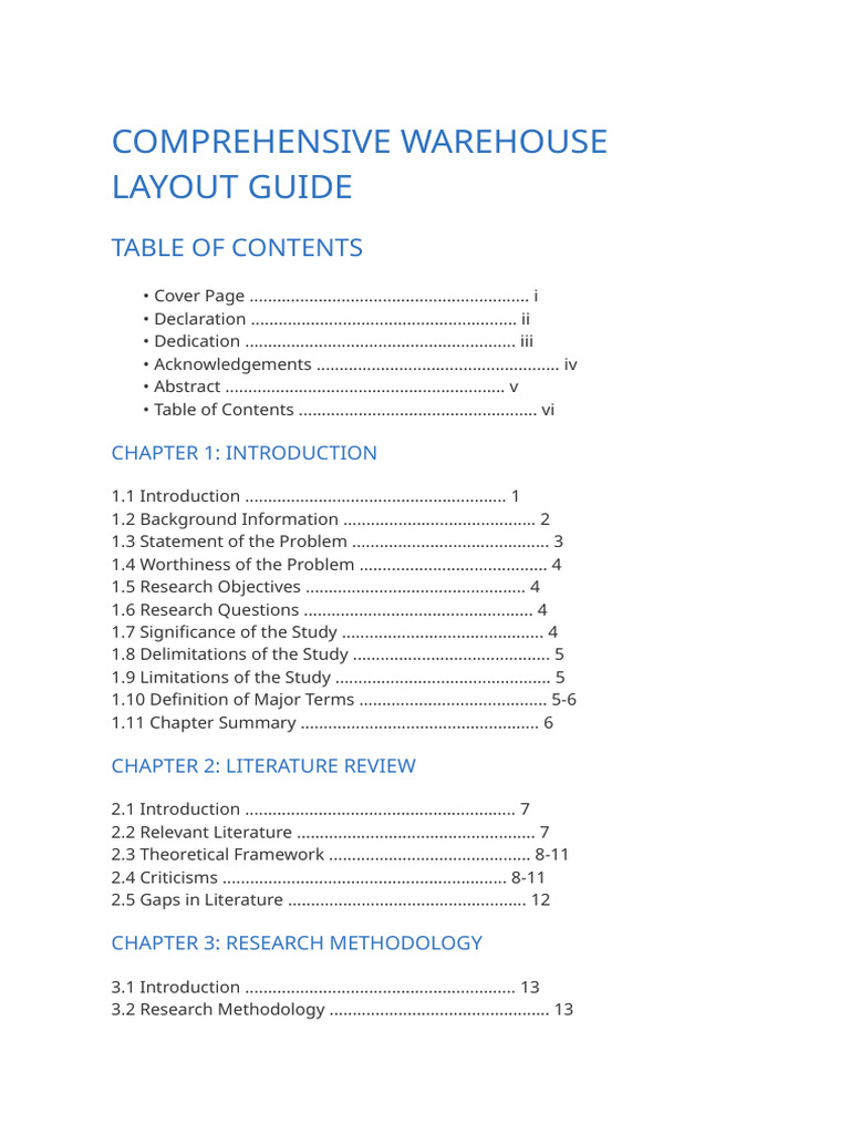 Comprehensive Warehouse Layout Guide | PDF | Performance Indicator | Warehouse