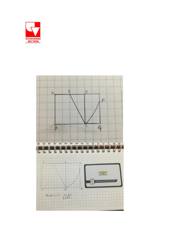 Taller Sesión Proporción Aurea | PDF | Triángulo | Geometría del plano euclidiano
