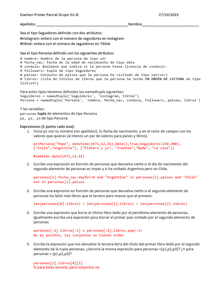 FP2324 ET1 IS1 Modelo2 Solución | PDF | Matemáticas | Programación de computadoras