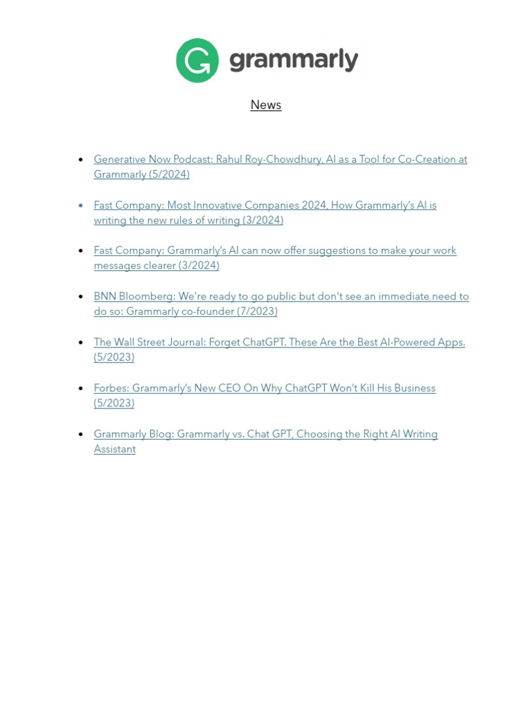 Grammarly News | PDF