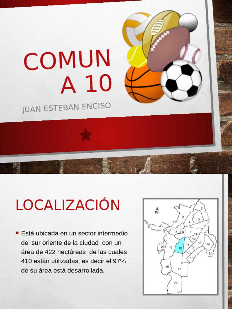 Comuna 10: Barrios y Deportes | PDF