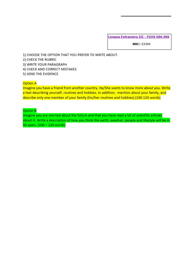 Writing Options Le III | PDF