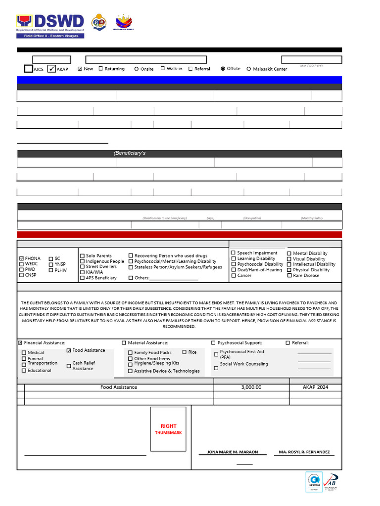 GIS-FORM- | PDF | Cost Of Living | Disability