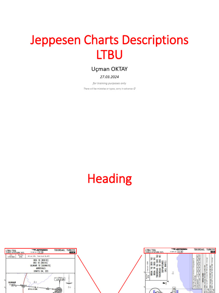 Jeppesen Chart User Guide 2024 | PDF | Air Traffic Control | Navigation