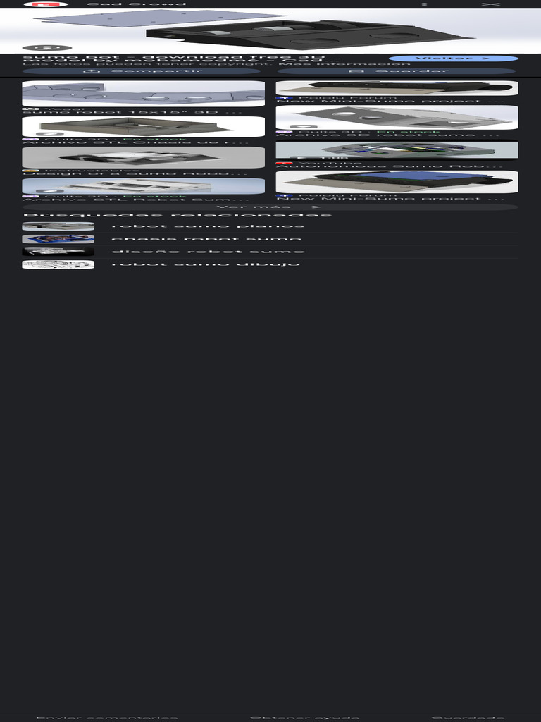 Modelo 3D Gratis de Robot Sumo | PDF