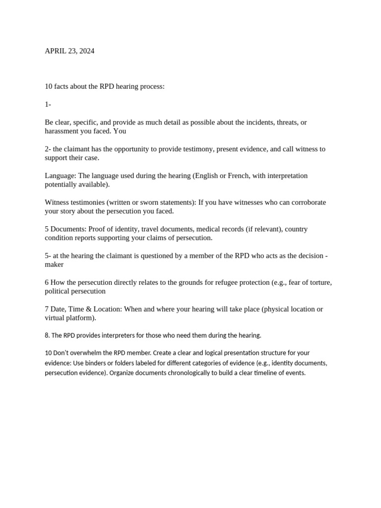 10 Facts RPD April 23 2024 | PDF | Justice | Crime & Violence