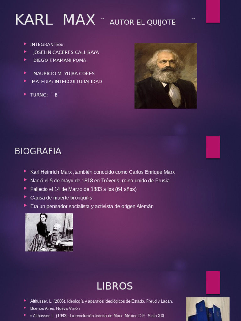 Biografía y Teoría de Karl Marx | PDF | Karl Marx | Louis Althusser