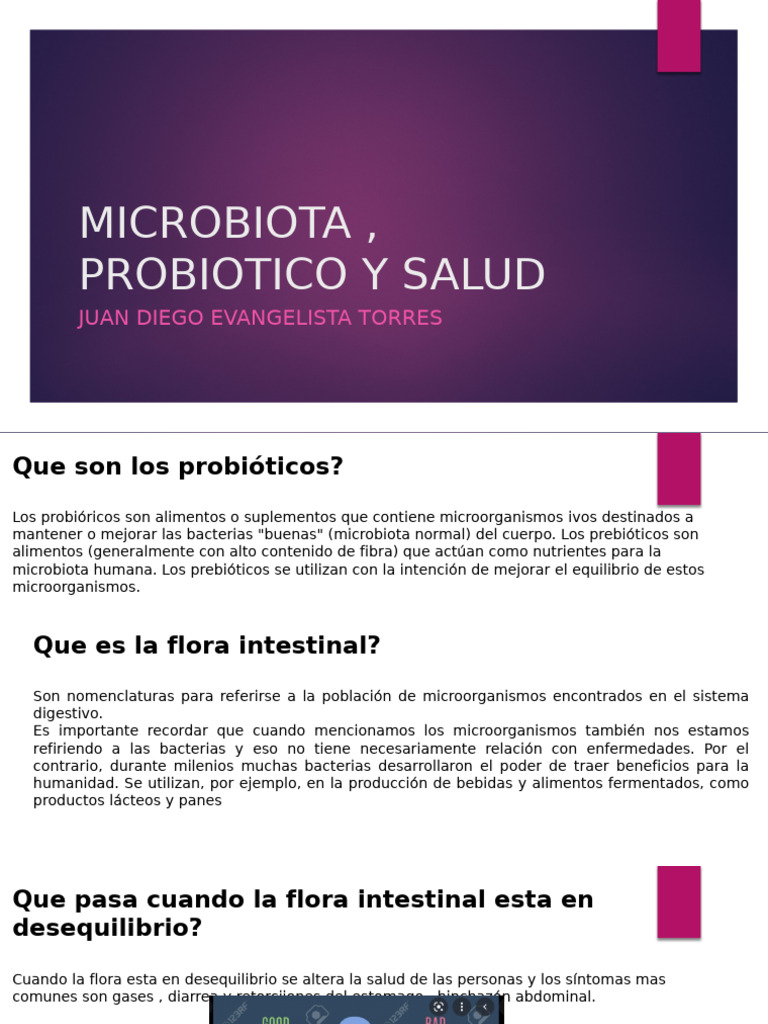 Microbiota, Probiotico y Salud | PDF