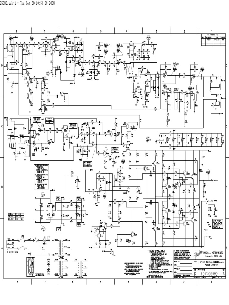 Fender Frontman-212R Schematic | PDF