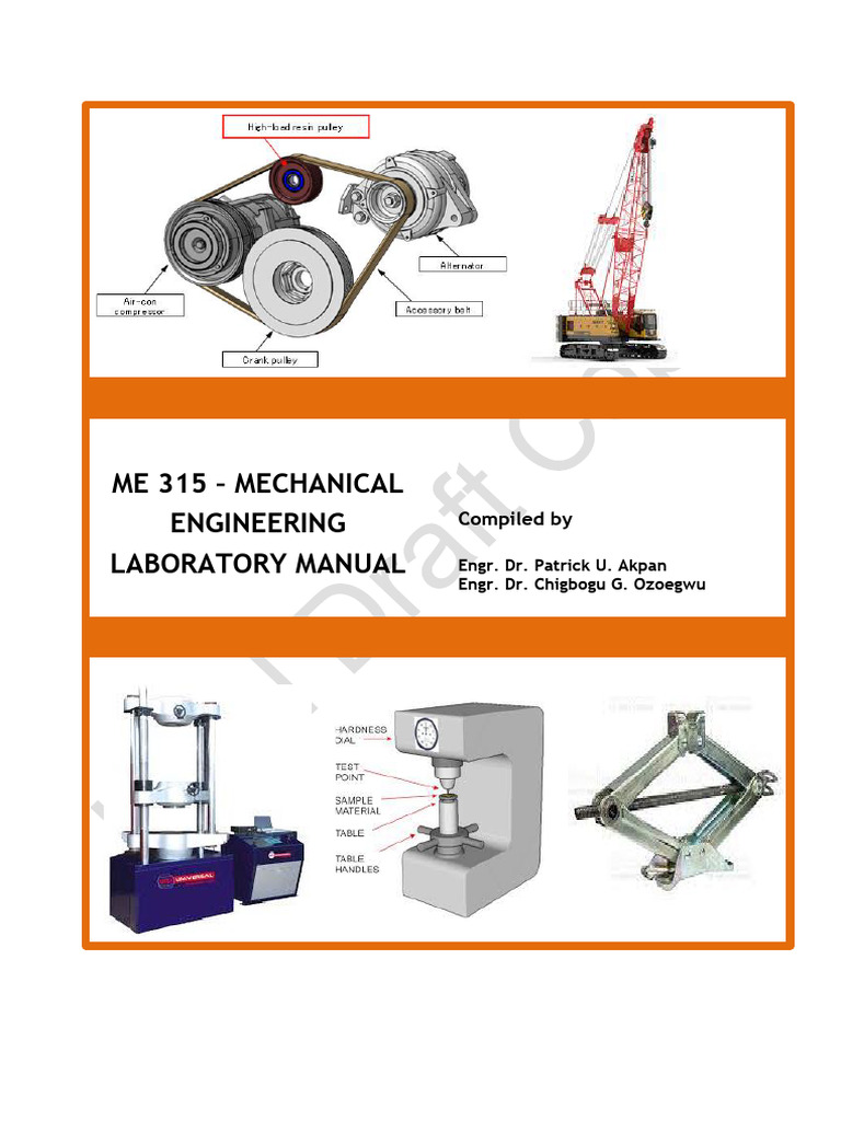 ME 315 MANUAL Version 2024 | PDF | Force | Classical Mechanics