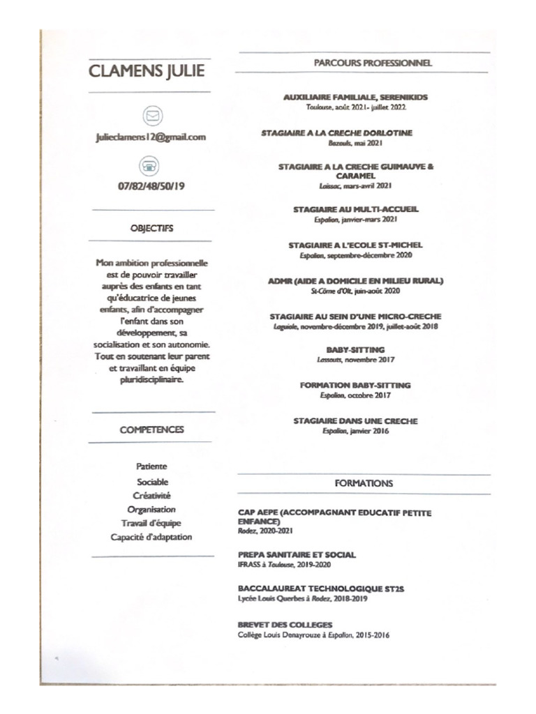 Clamens Julie | PDF