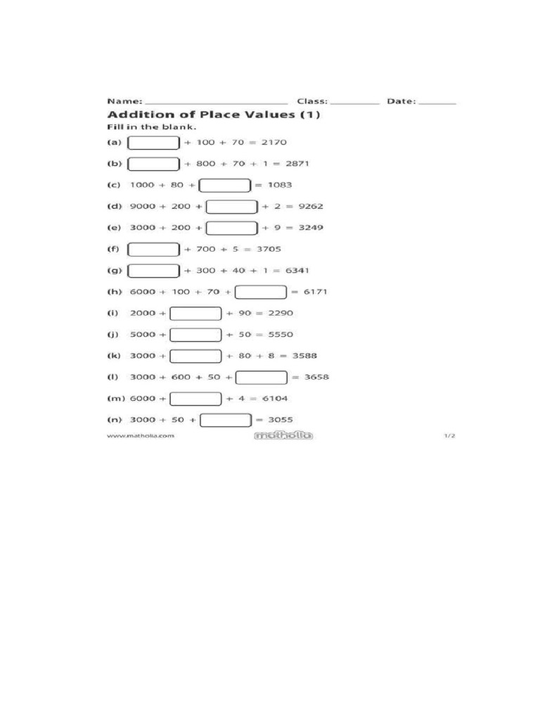 Place Value | PDF